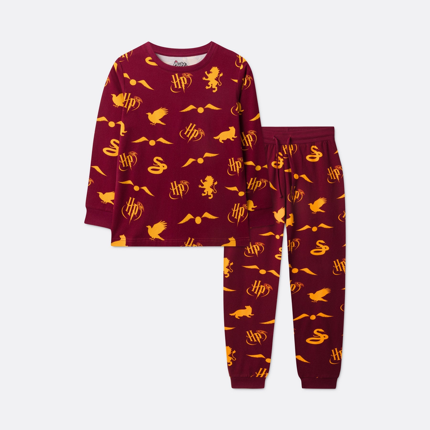Harry Potter pyjamas barn – Röd & supermjuk – SillySanta.se
